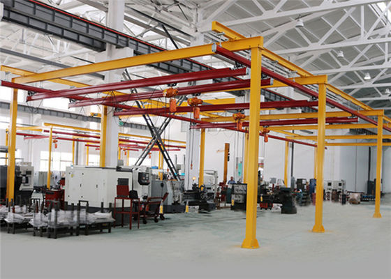 Steel Frame Free Standing KBK Cranes Monorail Workstation Bridge Crane