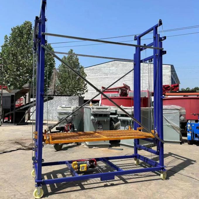 Full Automatic Work Scaffolding Lifting Equipment Folding Movable 300kg